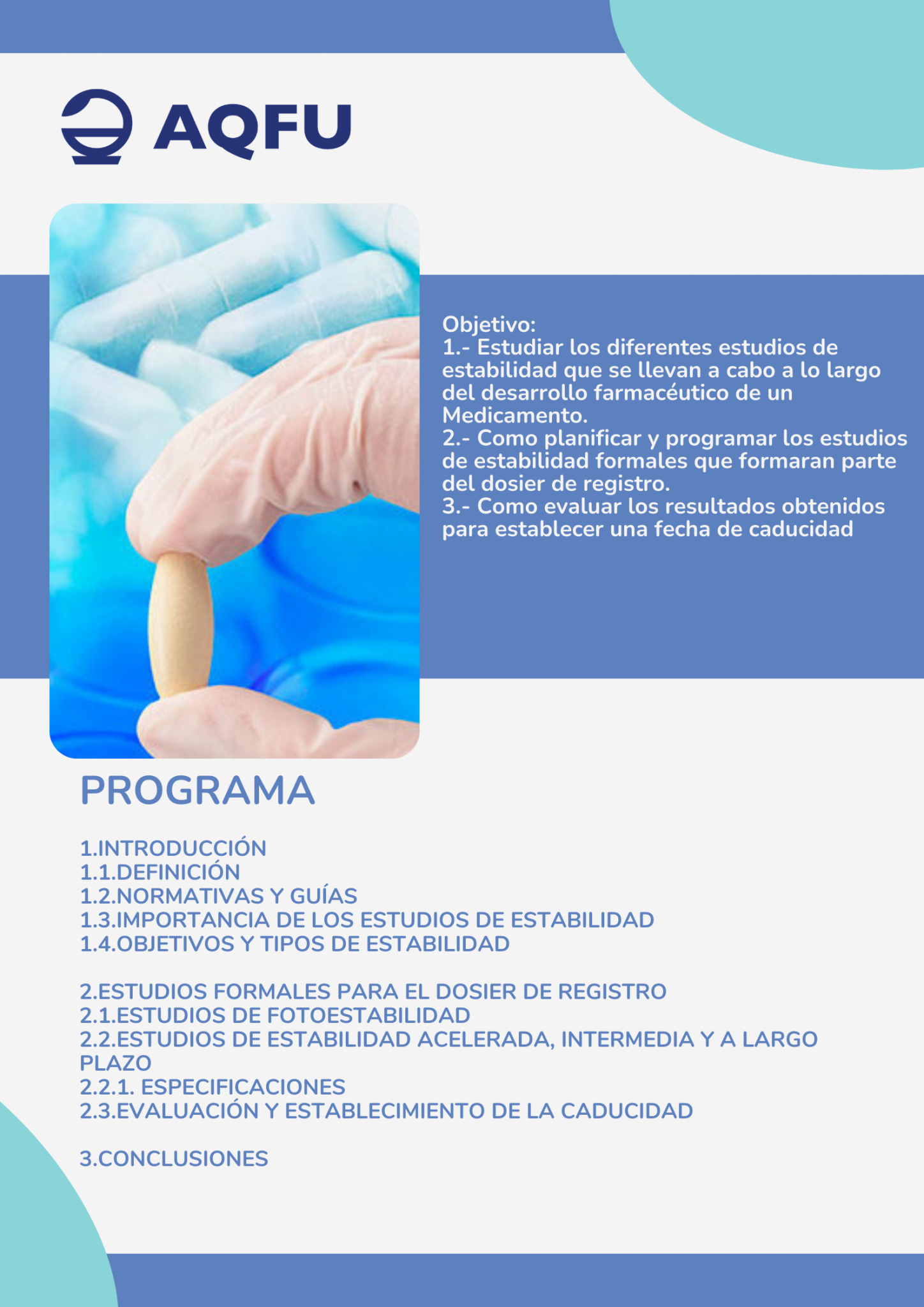 Estabilidad de productos Farmacéuticos - AQFU